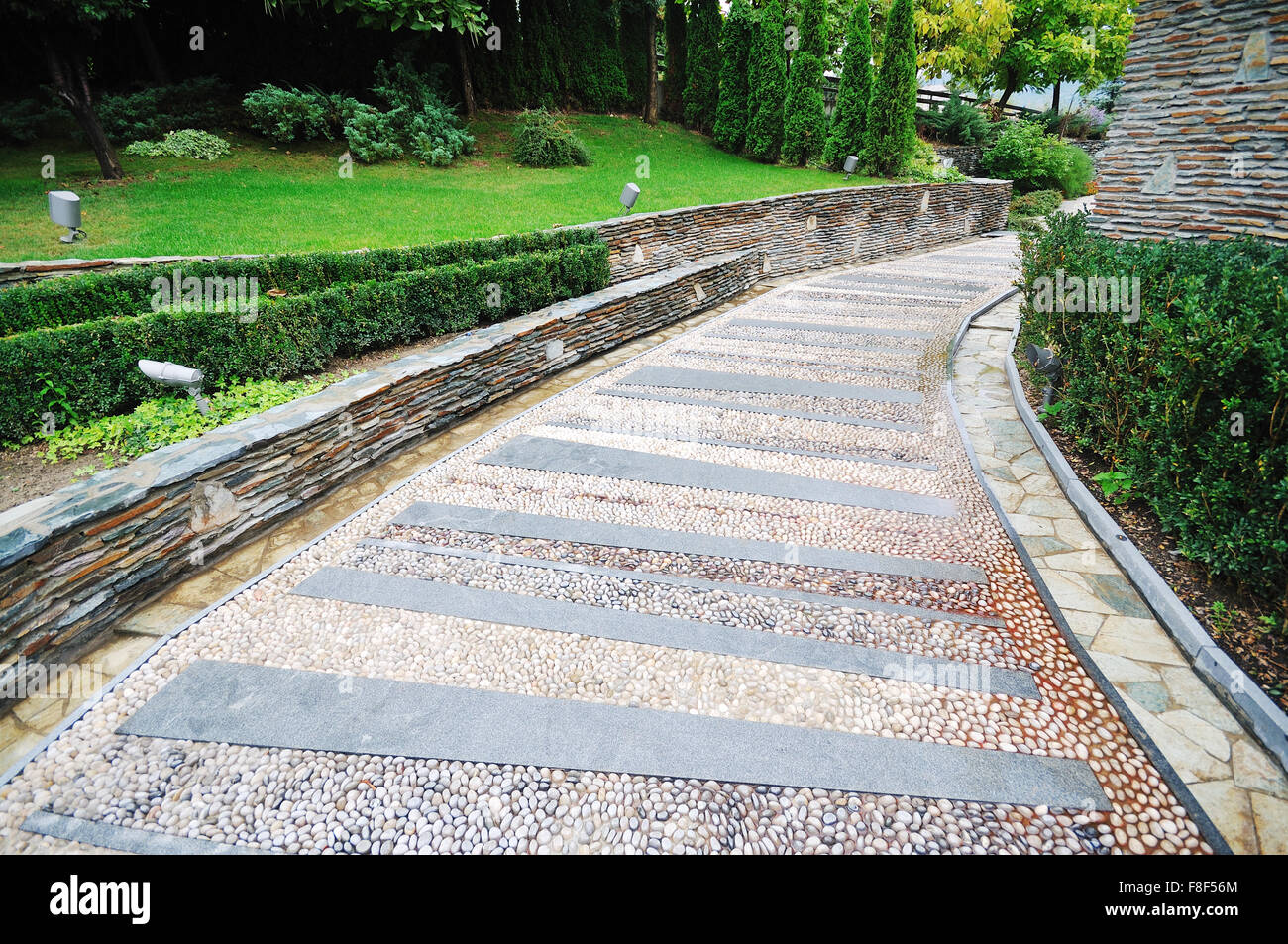 stone path pattern texture background Stock Photo - Alamy