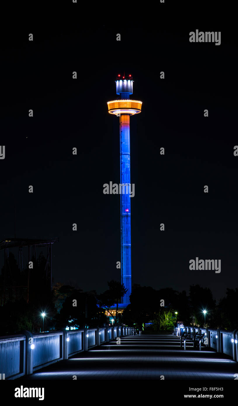 Seibu Amusement Park view from Murayama Reservoir,Higashiyamato city ...