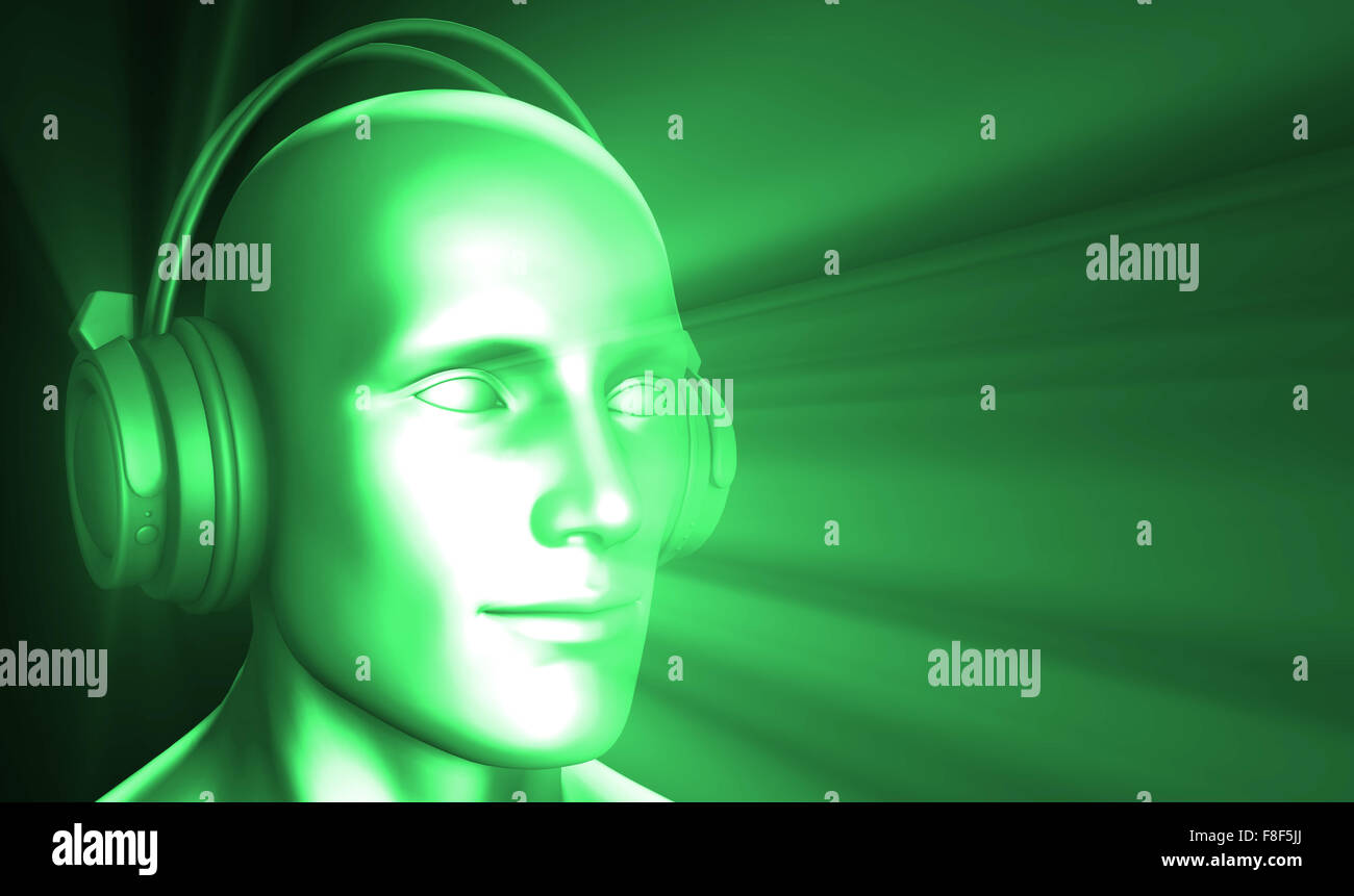 Creative Music and Dream State Technology as Art Stock Photo - Alamy