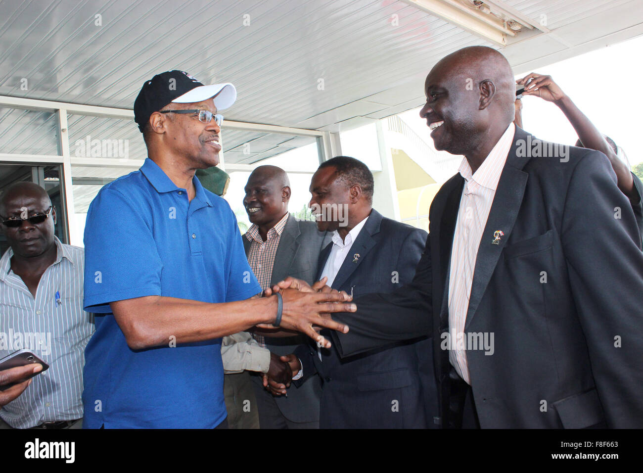 Kampala, Uganda. 9th December, 2015. Renowned boxing referee Kenny ...