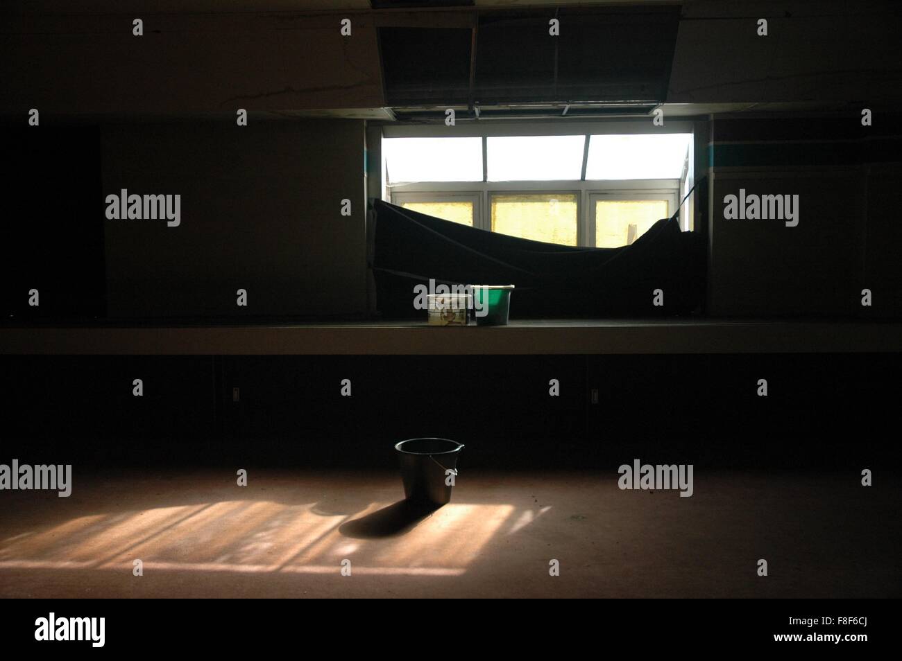 Window in Deserted Room Stock Photo - Alamy