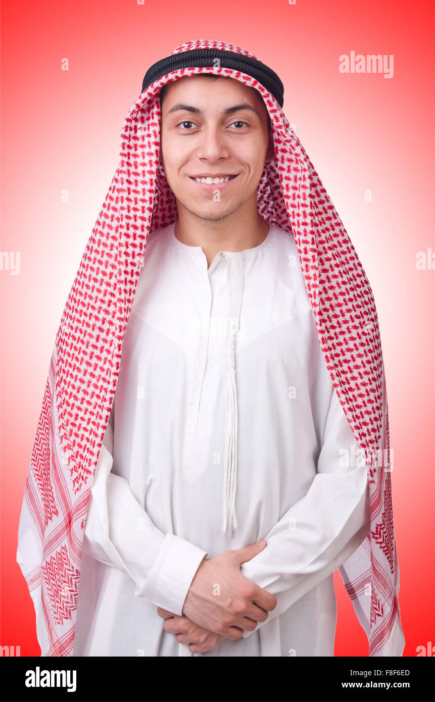 Young arab man isolated on white Stock Photo - Alamy