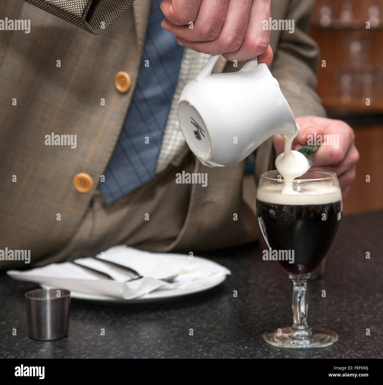 Man with Irish Coffee, Limerick, Ireland Stock Photo - Alamy