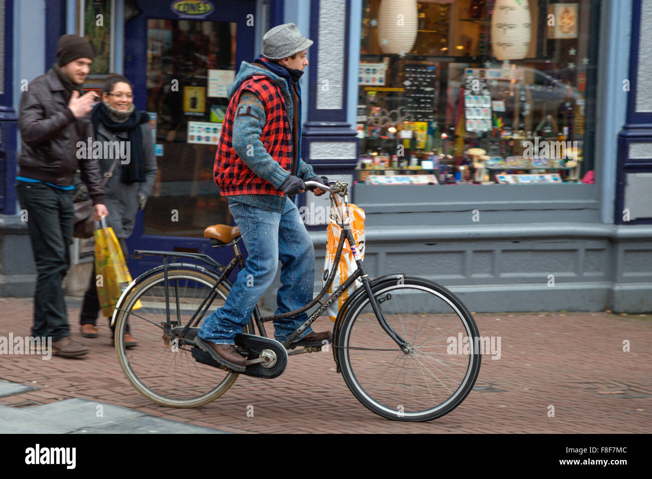 Dutch man bicycling hi-res stock photography and images - Alamy