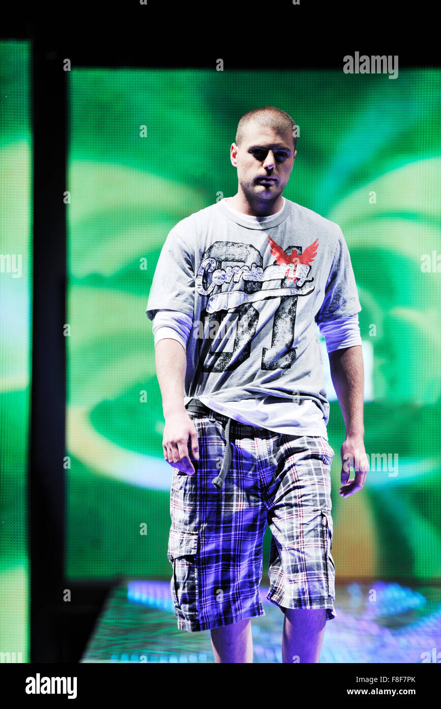 handsome man male model at fashion show stage event Stock Photo - Alamy