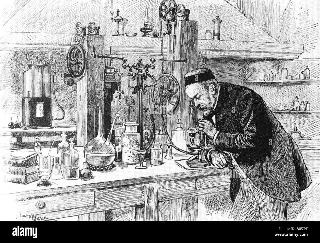 LOUIS PASTEUR (1822-1895) French chemist and microbiologist from an ...