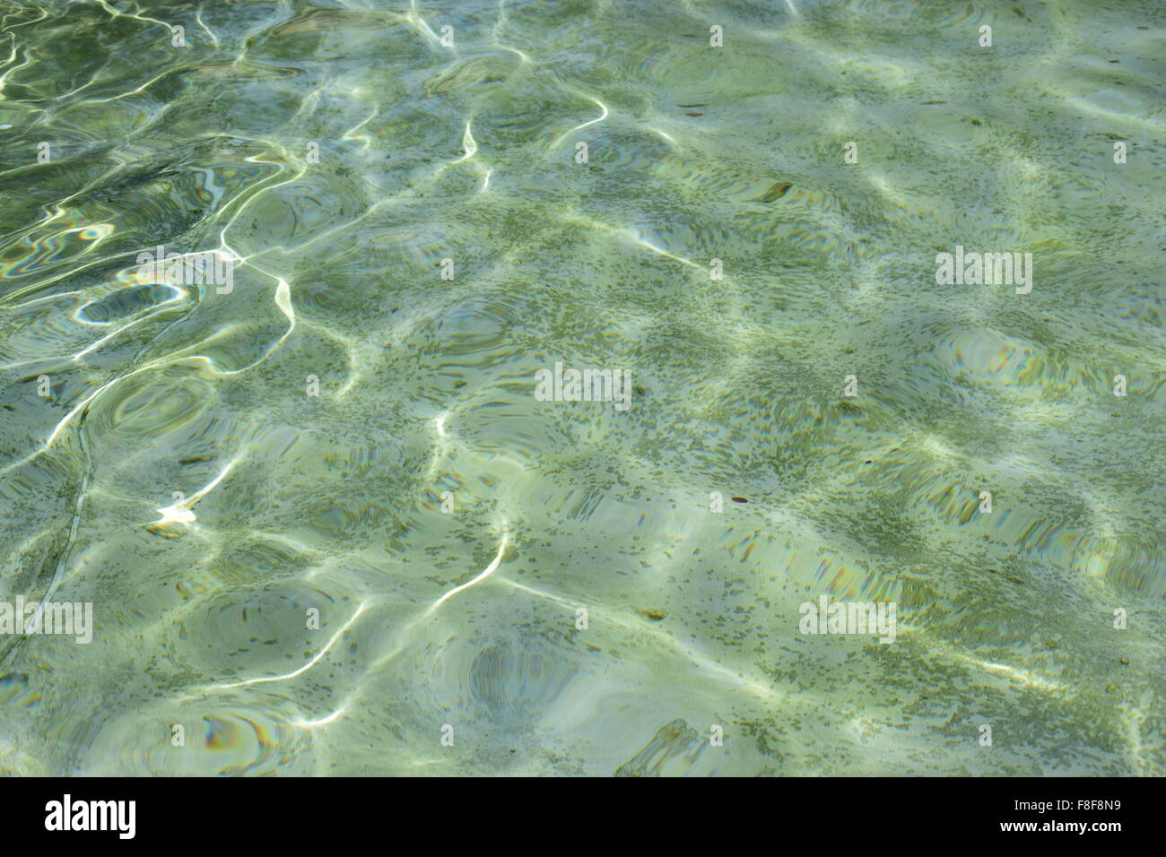 Waved water in basin lit by the sun Stock Photo - Alamy