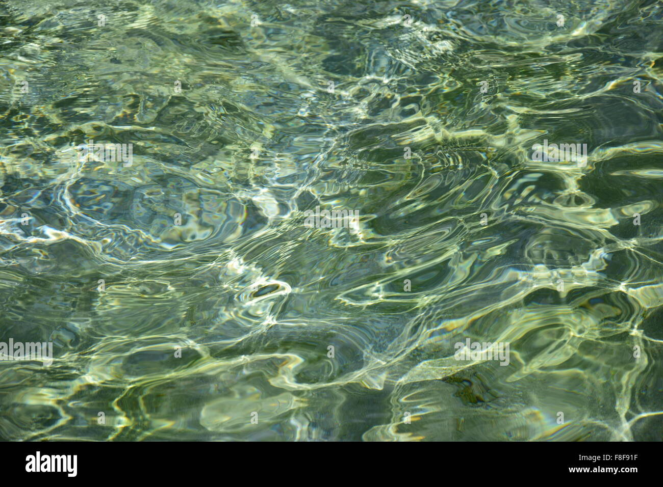 Waved water in basin lit by the sun Stock Photo - Alamy