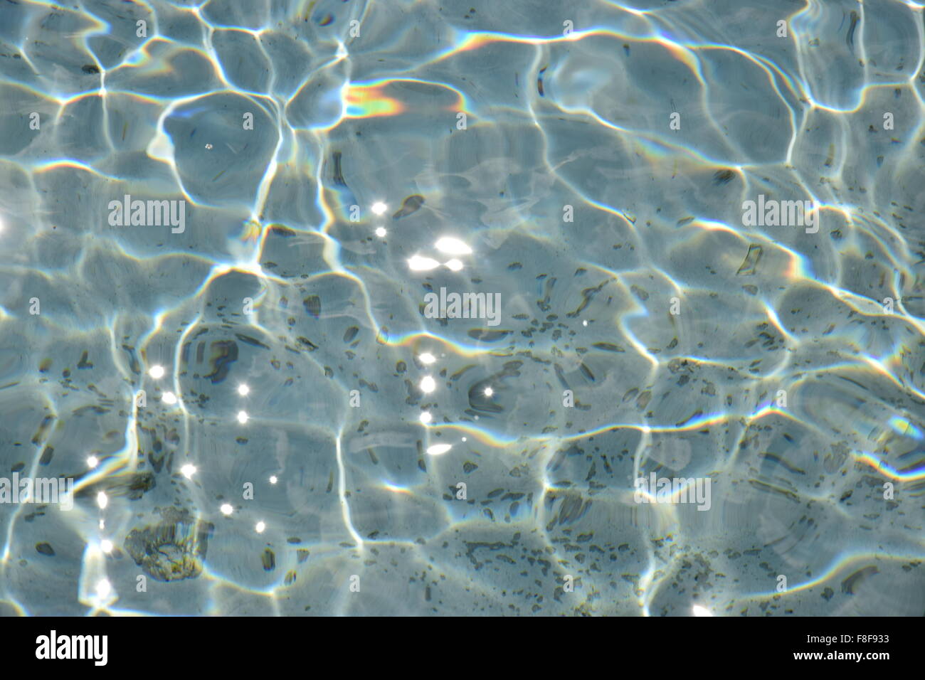 Waved water in basin lit by the sun Stock Photo - Alamy