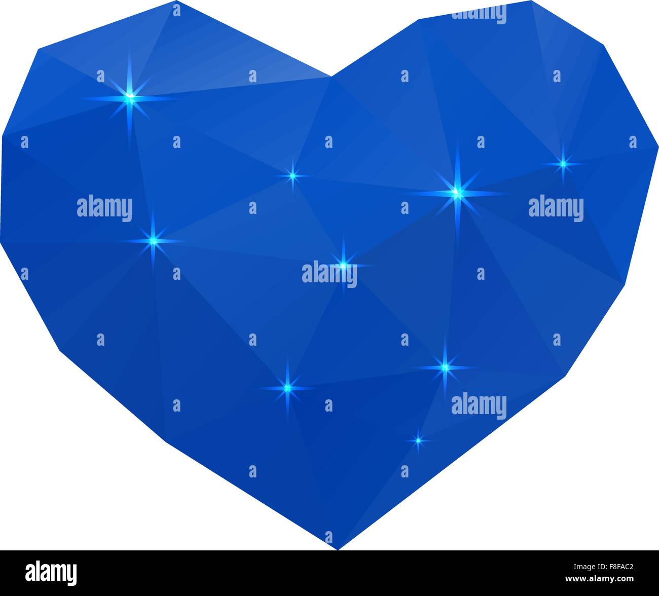 Blue heart diamond hi-res stock photography and images - Alamy