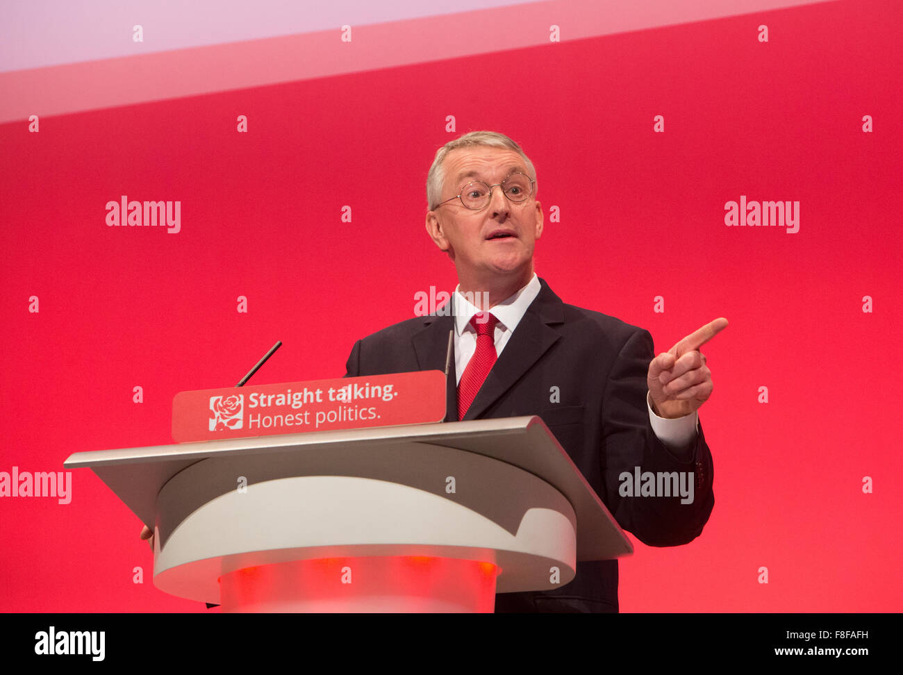 Shadow Foreign secretary,Hilary Benn,speaks at the Labour party ...
