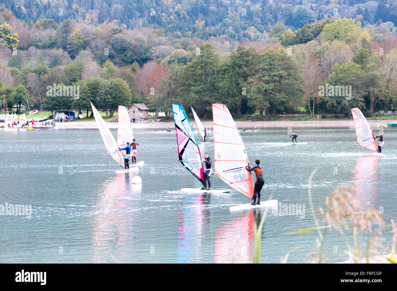 the Grand lac de Laffrey is one of the Laffrey lakes, located in ...