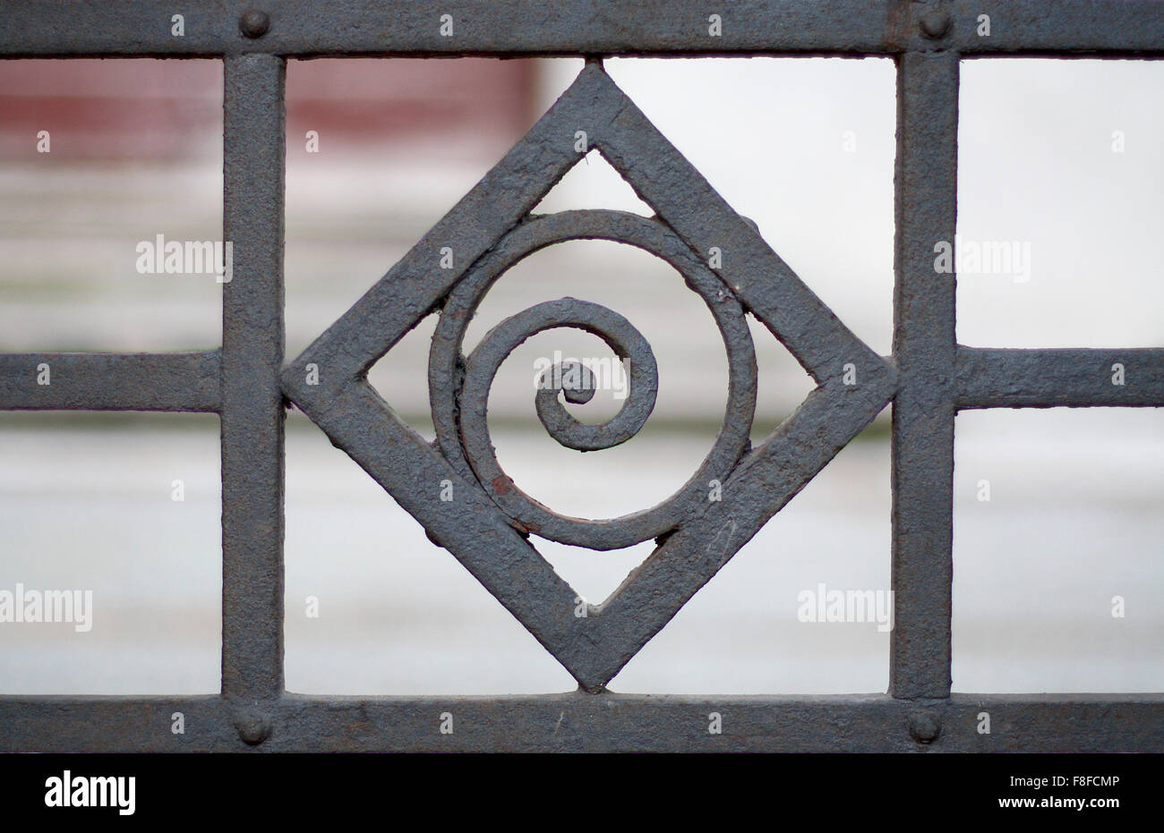 A gate spiral decoration Stock Photo - Alamy