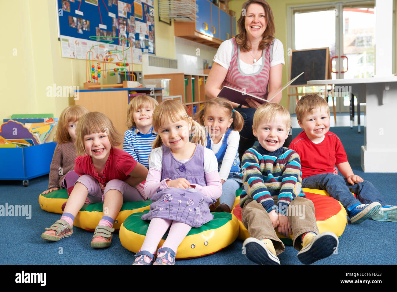 Children Listening To The Teacher