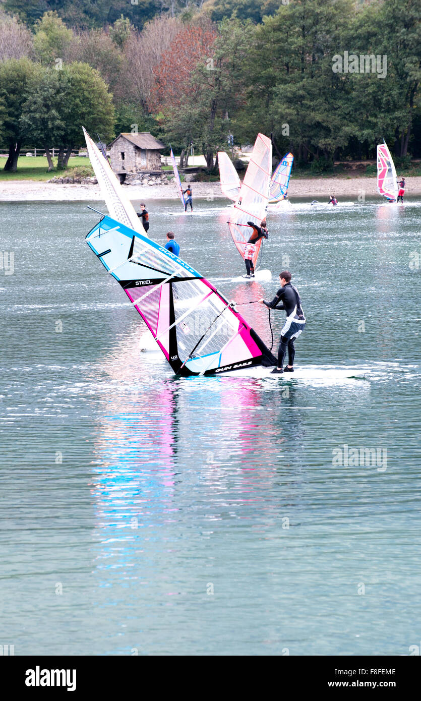 the Grand lac de Laffrey is one of the Laffrey lakes, located in ...