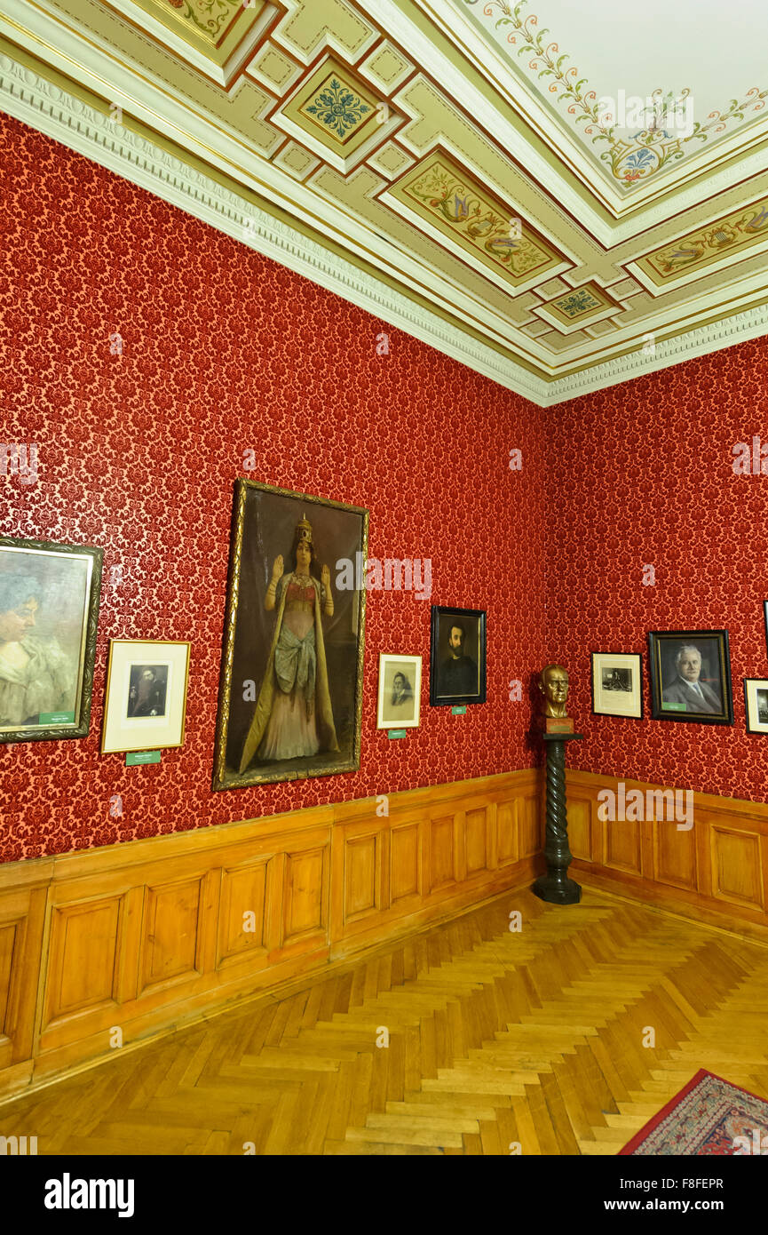 The interior of one of the rooms at the Hungarian State Opera House in ...