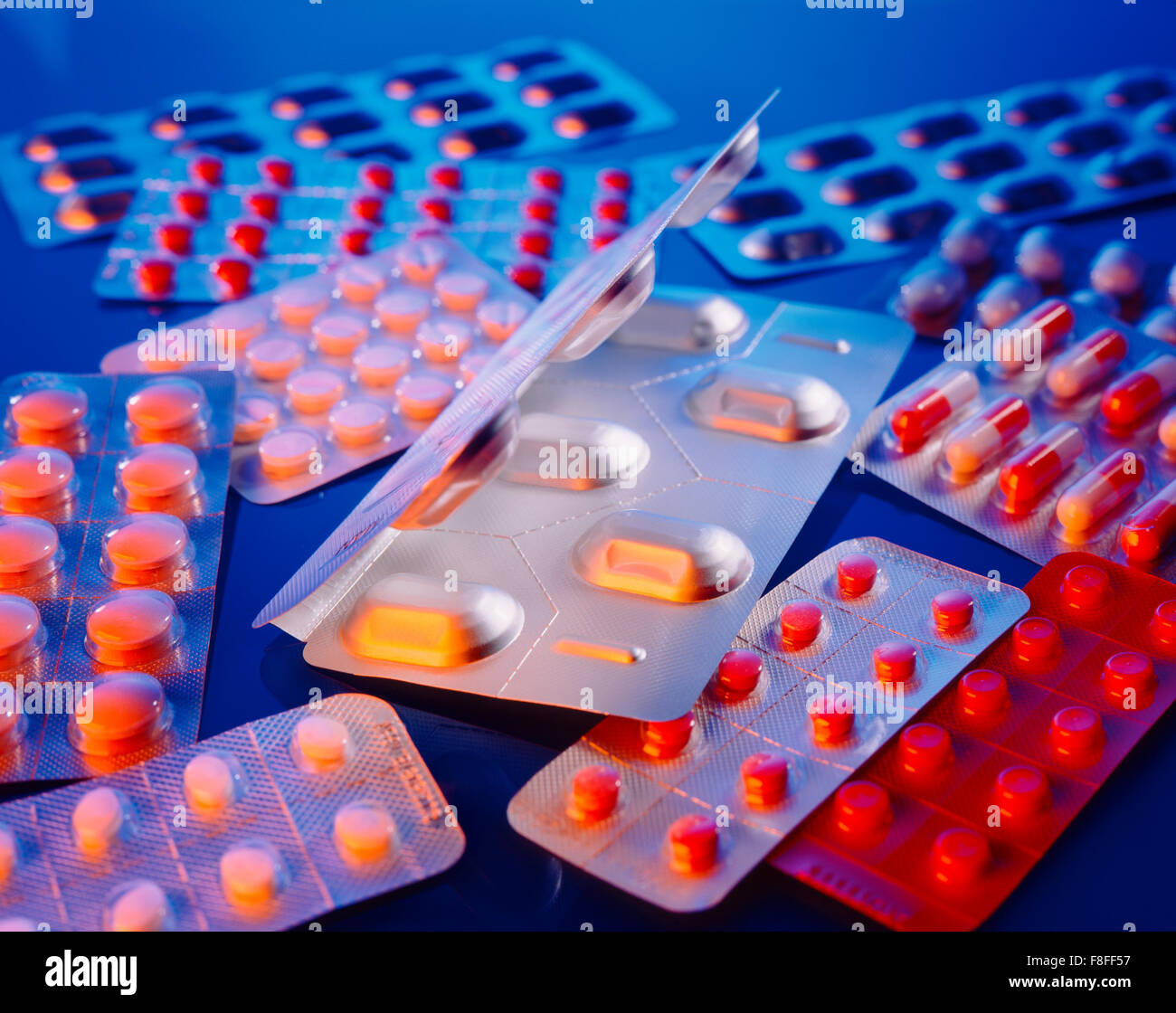 pile of different pills Stock Photo - Alamy