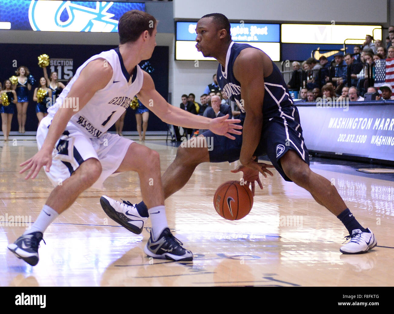 Washington, DC, USA. 8th Dec, 2015. 20151208 - Penn State guard DEVIN ...