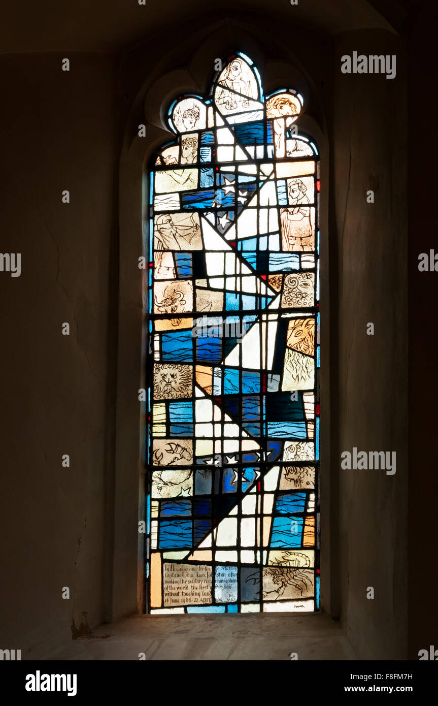 This stained glass window in Downe church, Kent, celebrates safe return ...