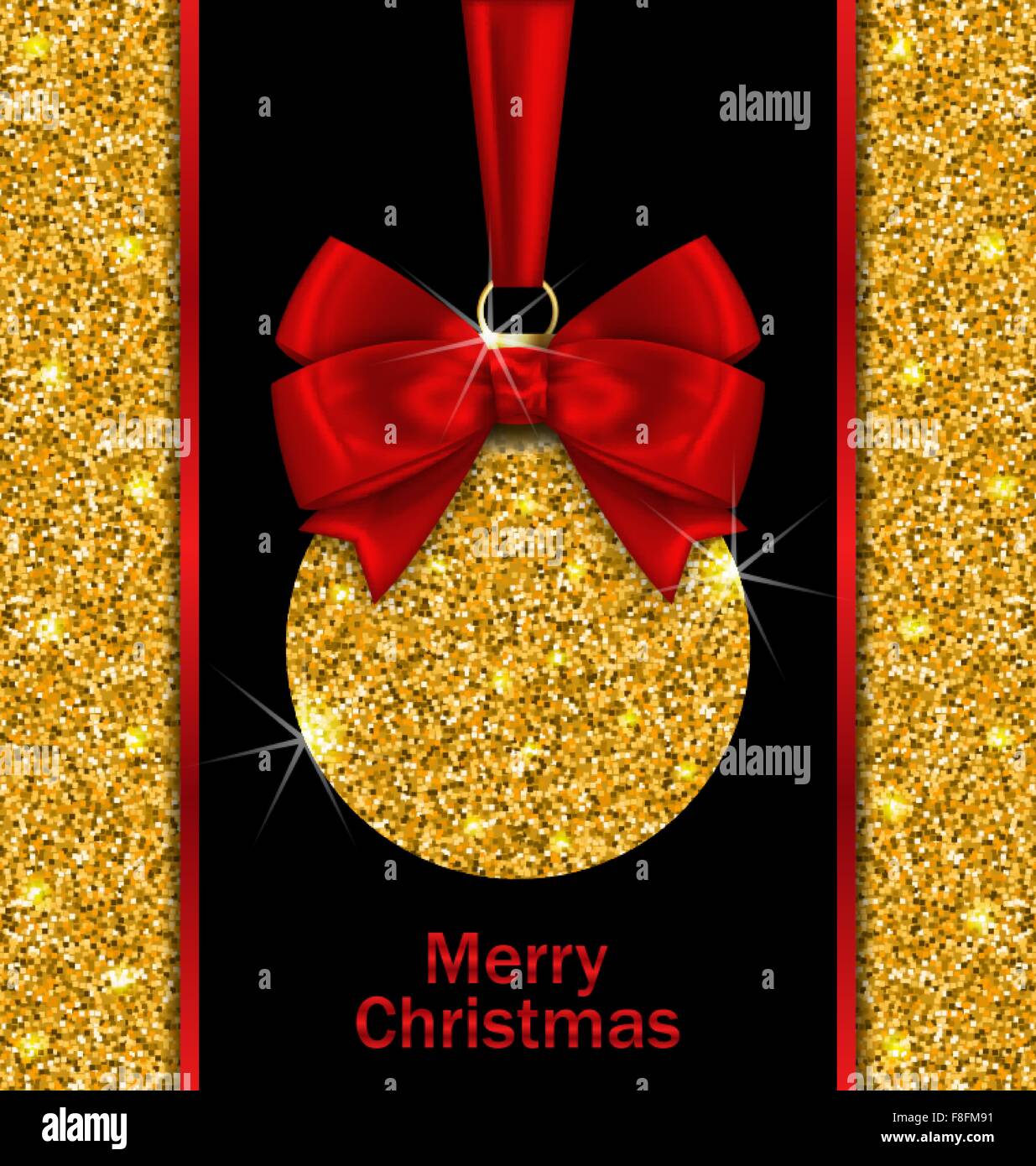 Merry christmas disco ball Stock Vector Images - Alamy