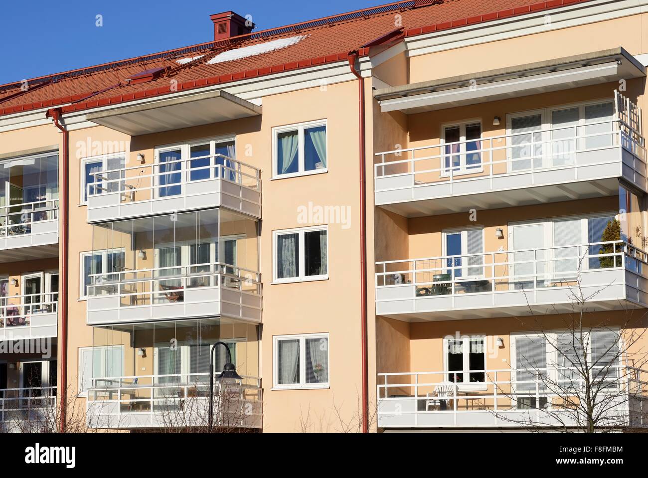 Modern Apartment Building In America