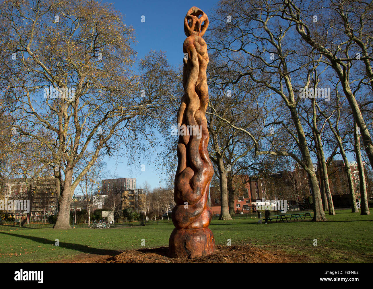 Peace Tree sculpture by artist Morganico next to Imperial War Museum ...