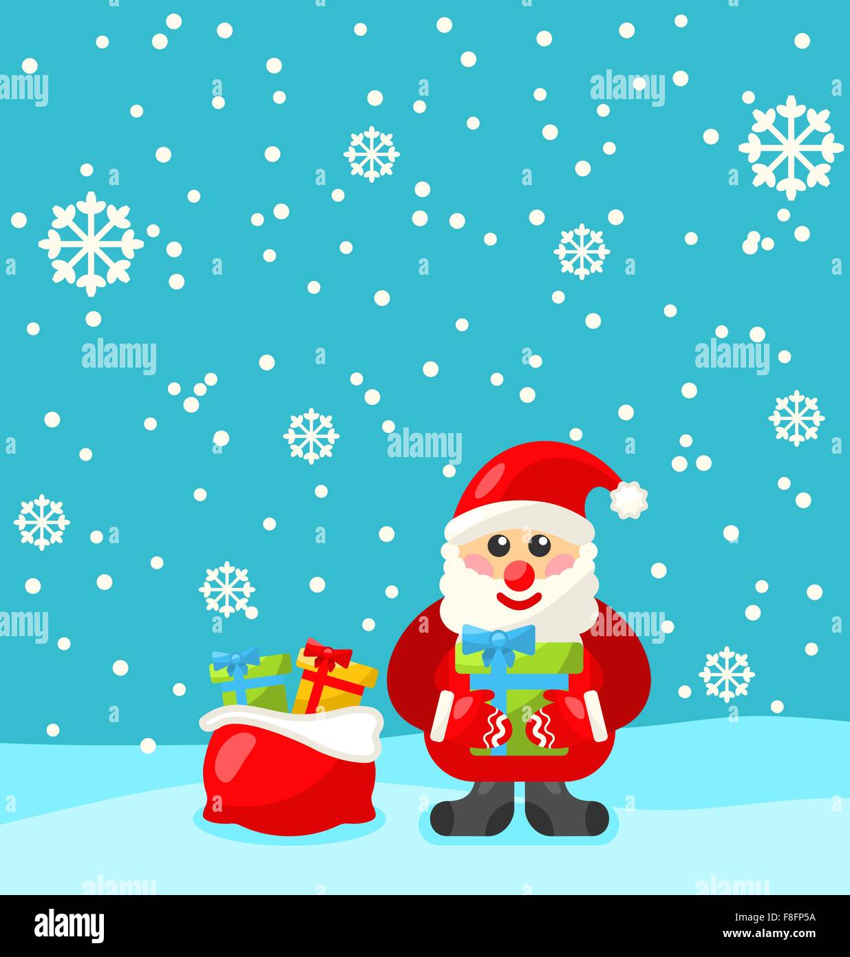 Santa claus bag presents toys hi-res stock photography and images - Alamy