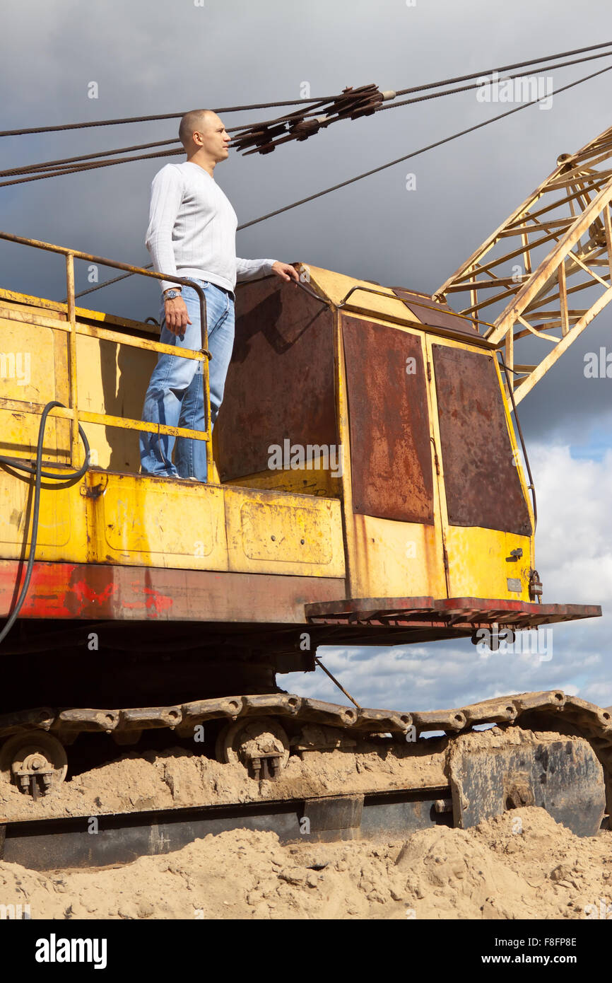 Portrait tractor operator construction hi-res stock photography and ...