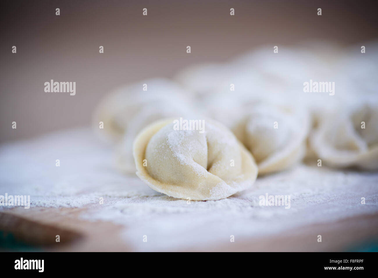 raw Russian ravioli Stock Photo - Alamy