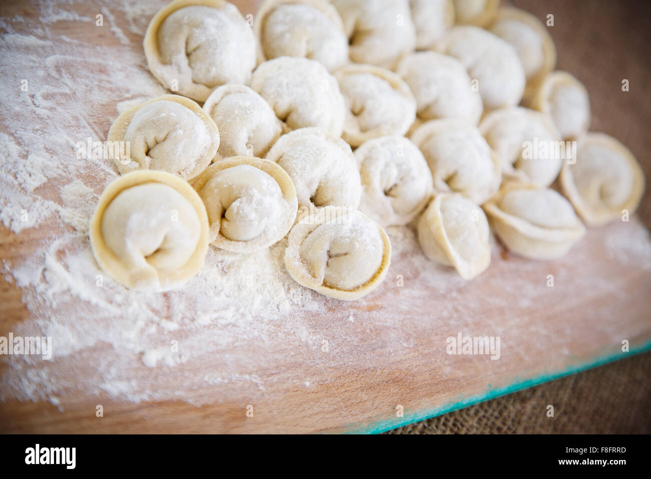 raw Russian ravioli Stock Photo - Alamy