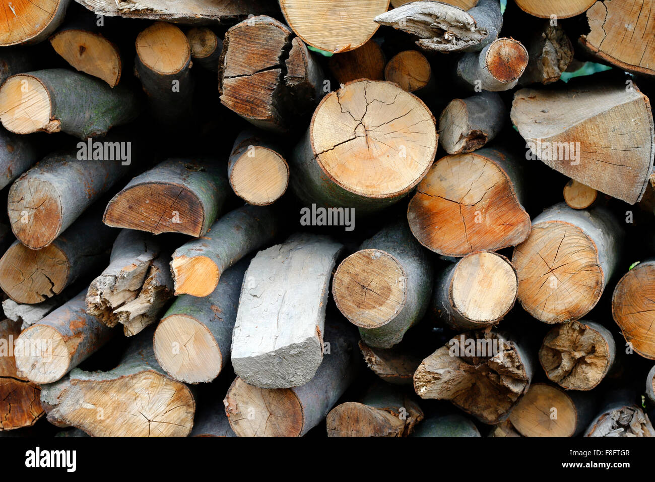 Heap of firewoods Stock Photo - Alamy