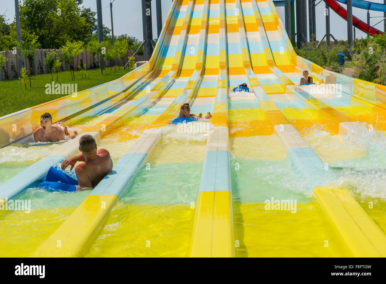 Water slide mat hi-res stock photography and images - Alamy