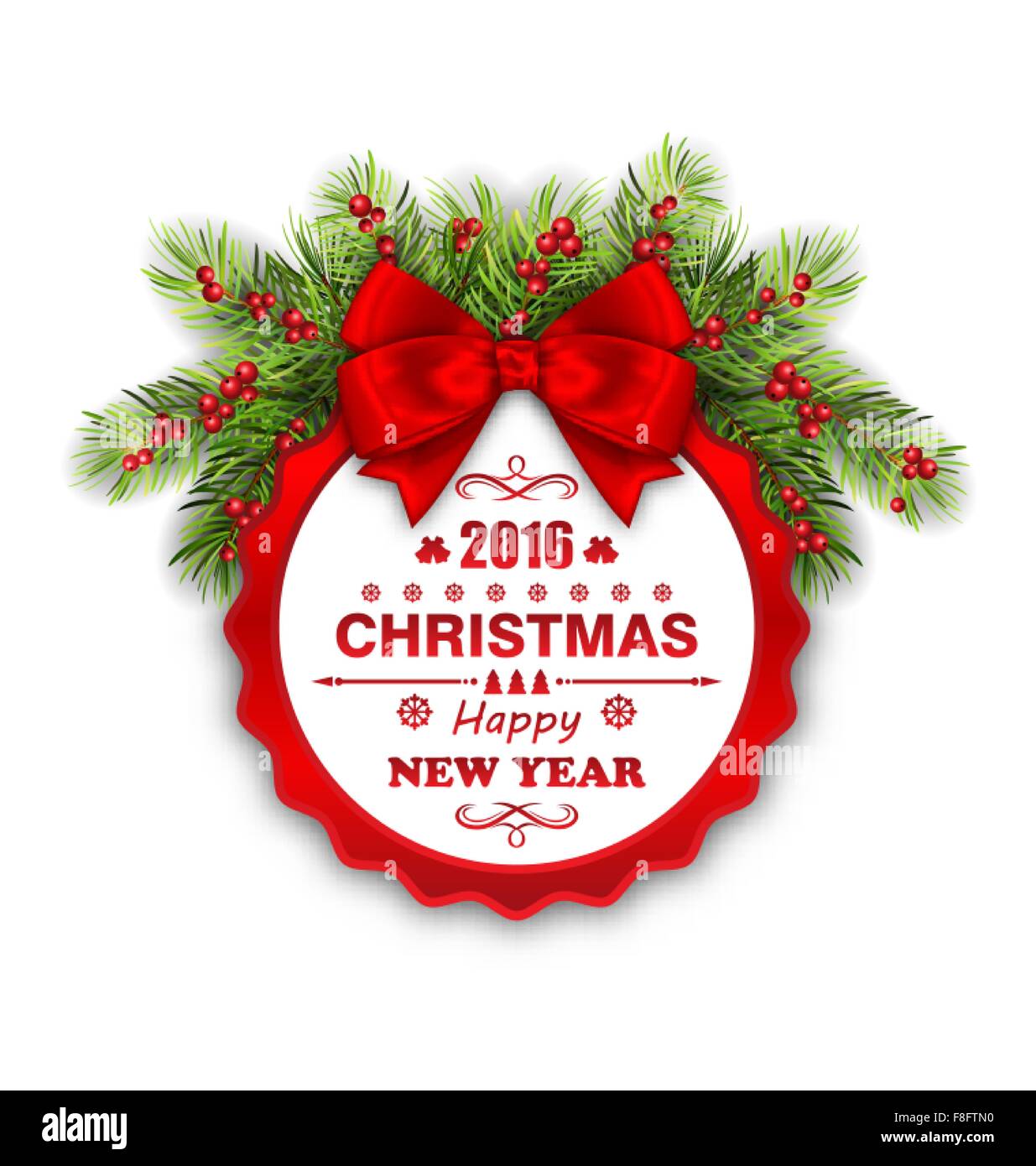 Round Banner with Red Ribbon Stock Vector Image & Art - Alamy