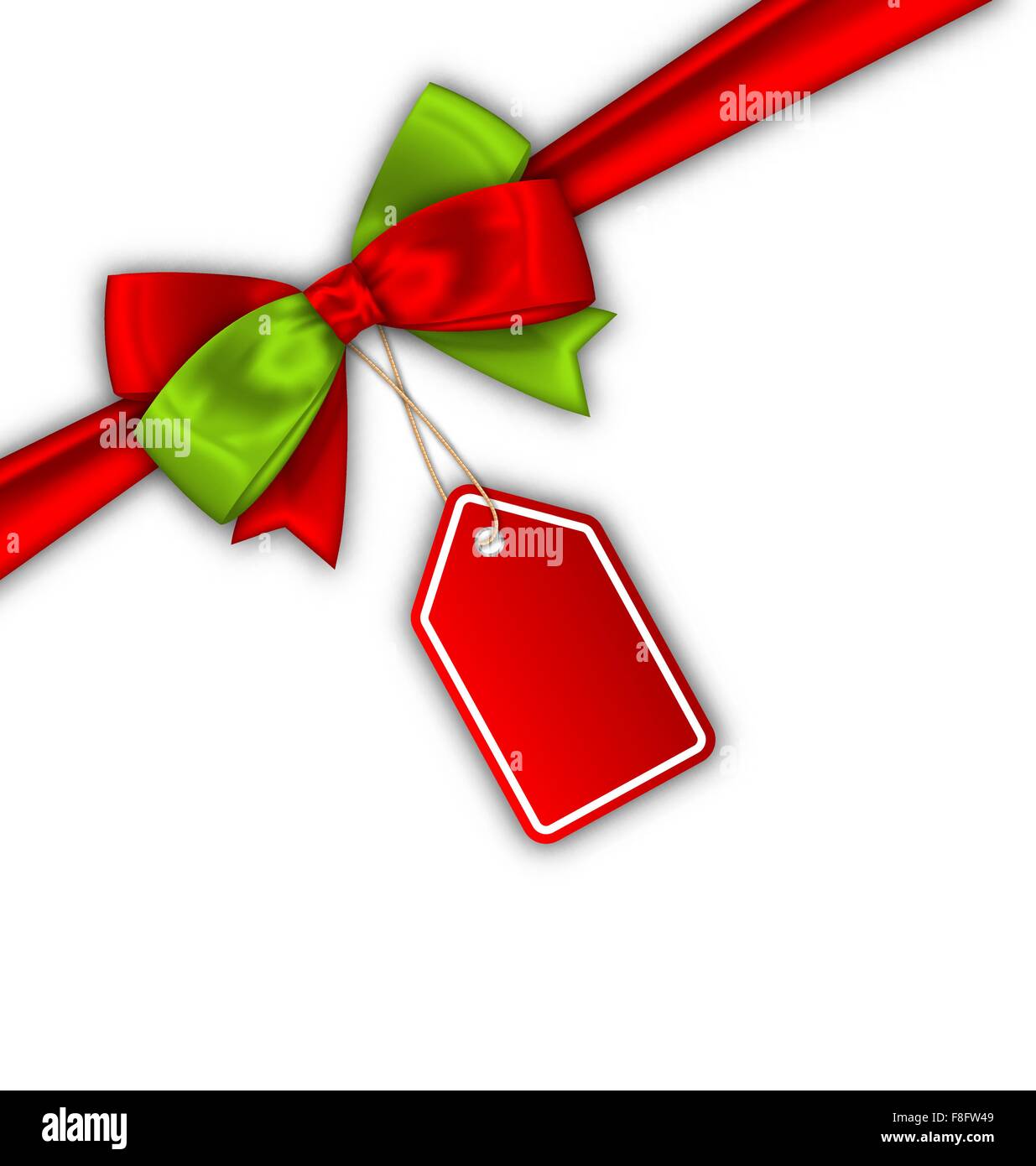 Christmas price tag bow Stock Vector Images - Alamy