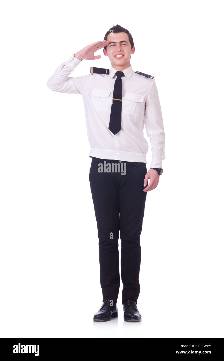 Pilot salute Cut Out Stock Images & Pictures - Alamy