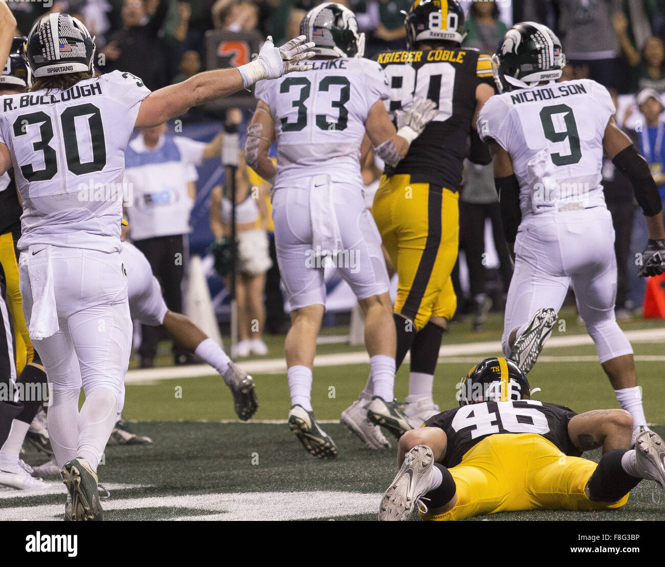 Indianapolis, Iowa, USA. 5th Dec, 2015. Michigan State Spartans ...