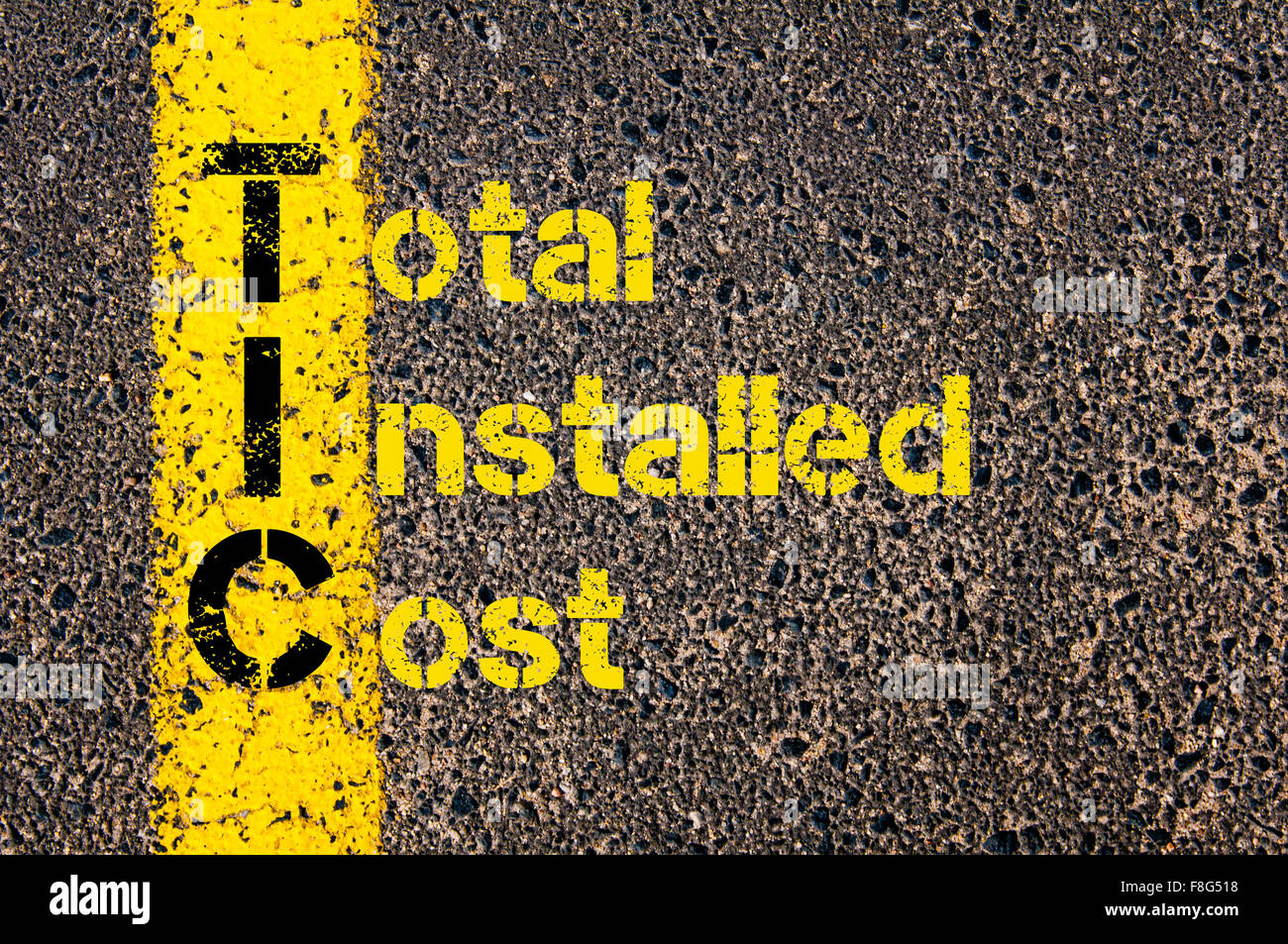 Concept image of Accounting Business Acronym TIC Total Installed Cost ...