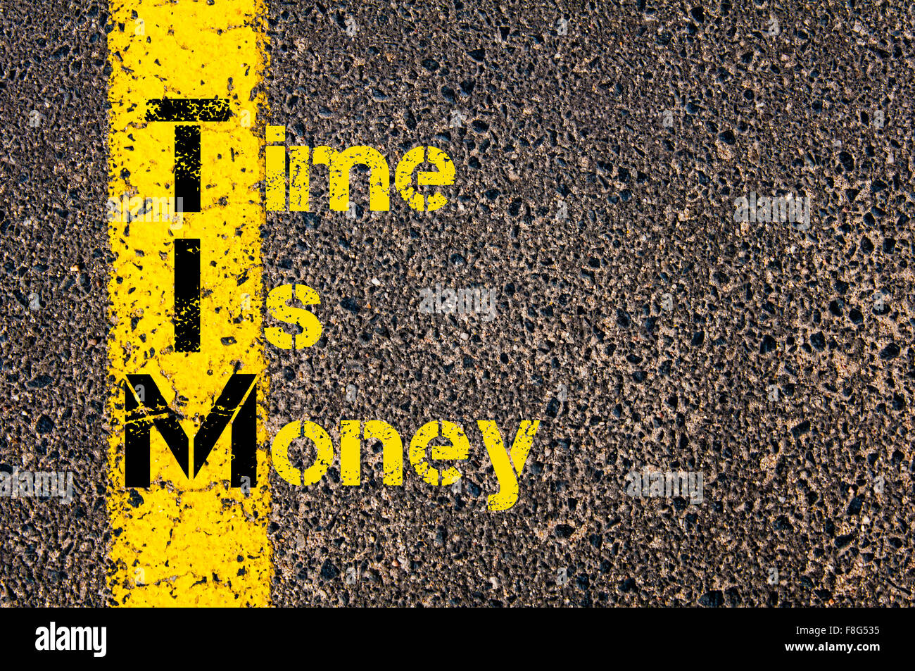 Concept image of Accounting Business Acronym TIM Time Is Money written ...