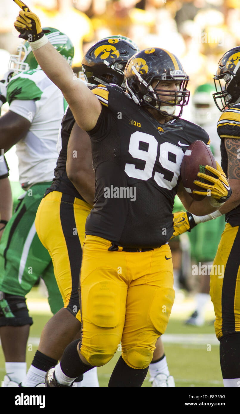 Iowa City, Iowa, USA. 26th Sep, 2015. Iowa Hawkeyes defensive lineman ...