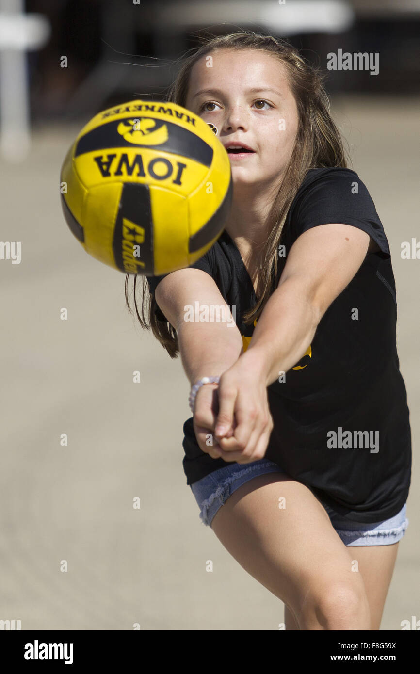 Iowa City, Iowa, USA. 26th Sep, 2015. Meghan Hill, 12, of Clinton ...