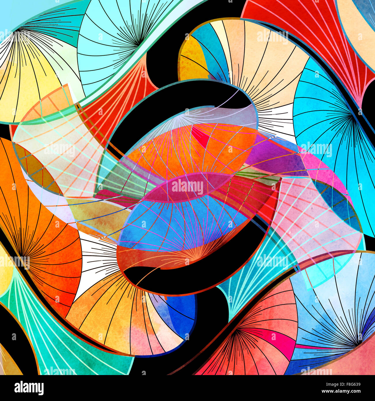 Beautiful vector illustration of colorful abstract background Stock ...