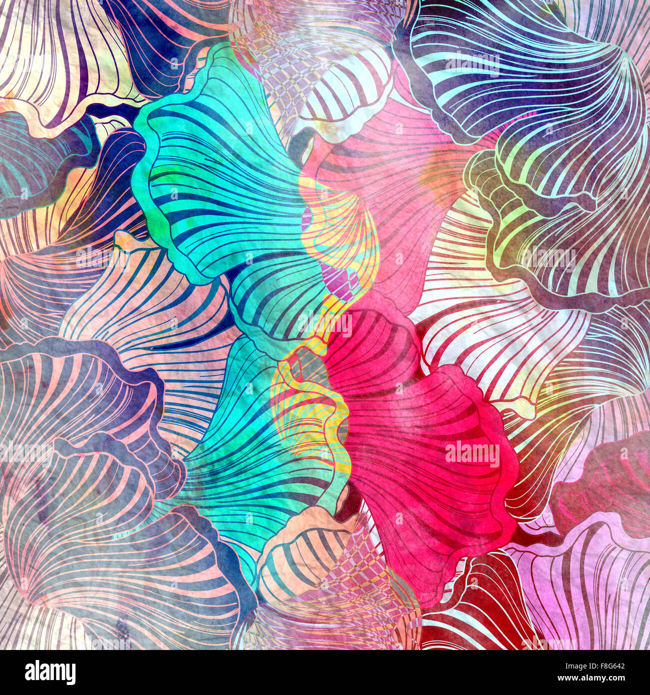 Beautiful vector illustration of colorful abstract background Stock ...