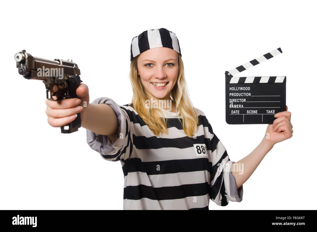 Funny prison inmate in concept Stock Photo - Alamy