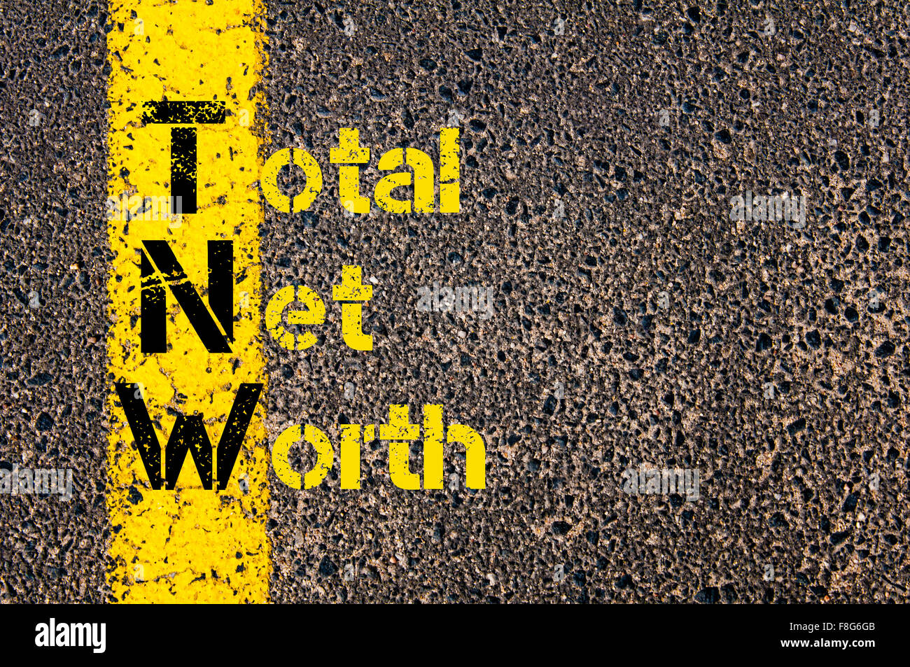 Concept image of Accounting Business Acronym TNW Total Net Worth ...
