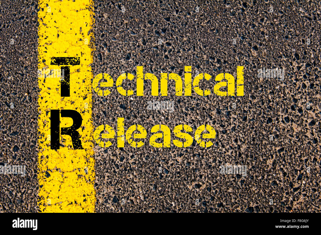 Concept image of Accounting Business Acronym TR Technical Release ...