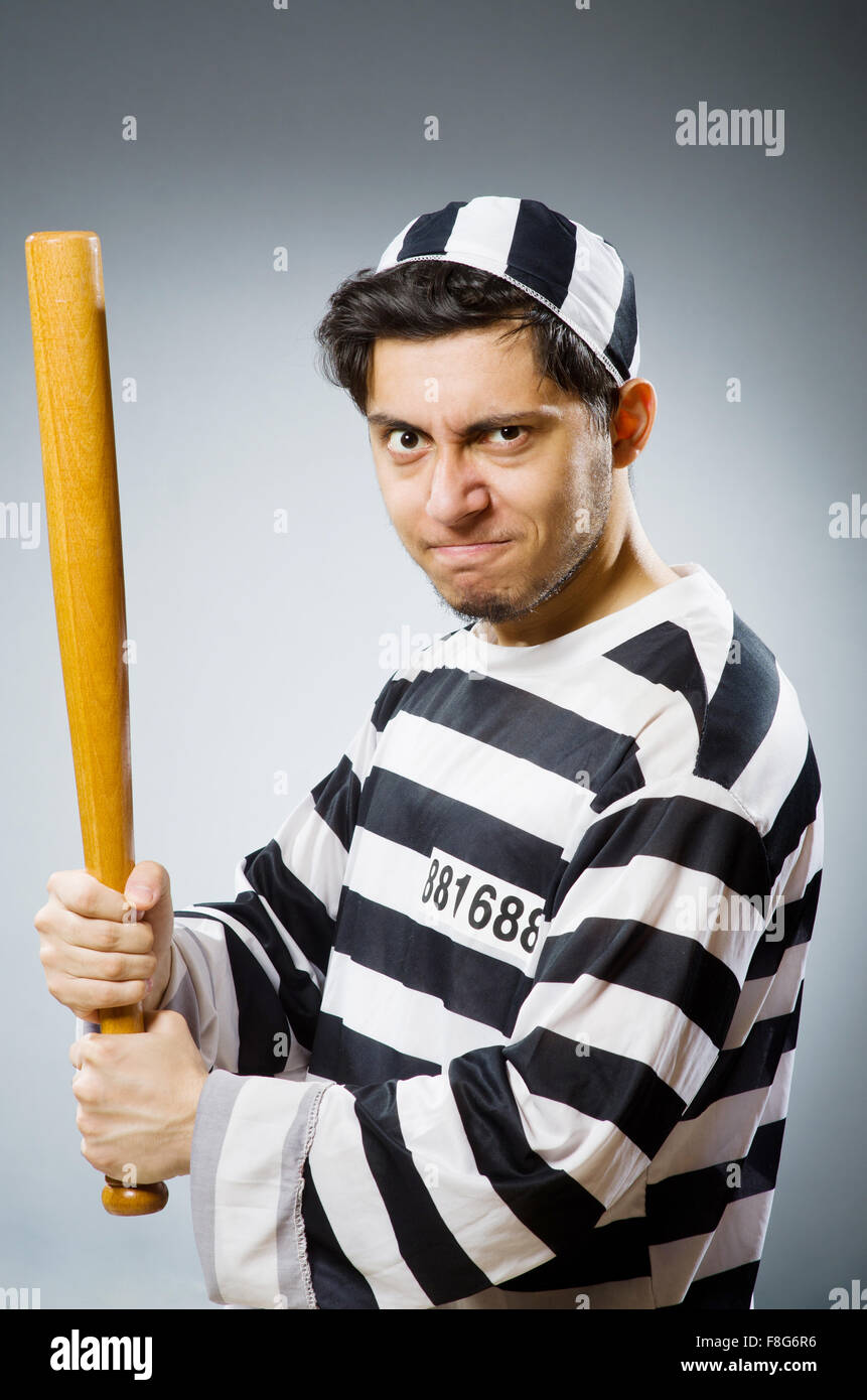 Funny prison inmate in concept Stock Photo - Alamy