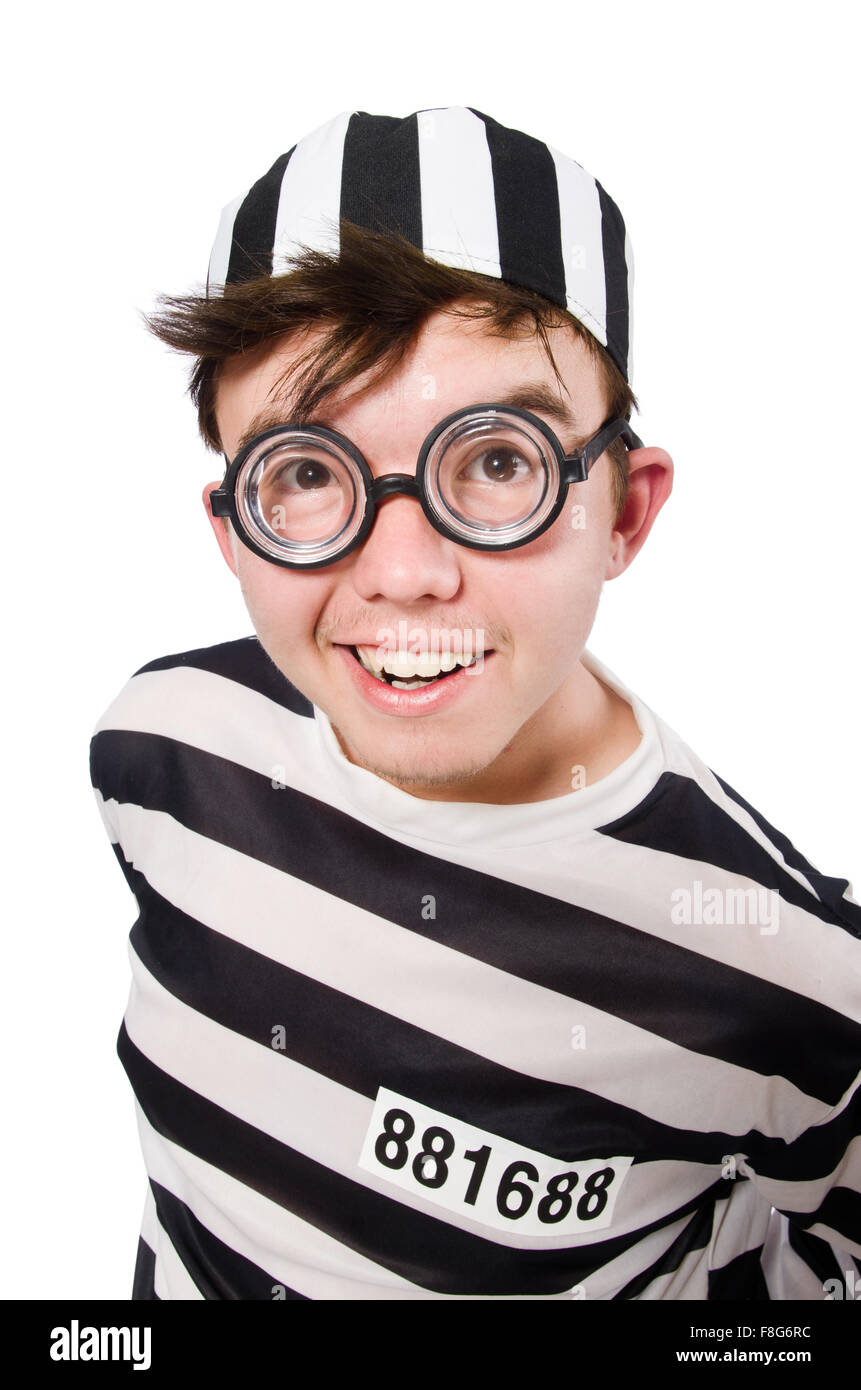 Funny prison inmate in concept Stock Photo - Alamy