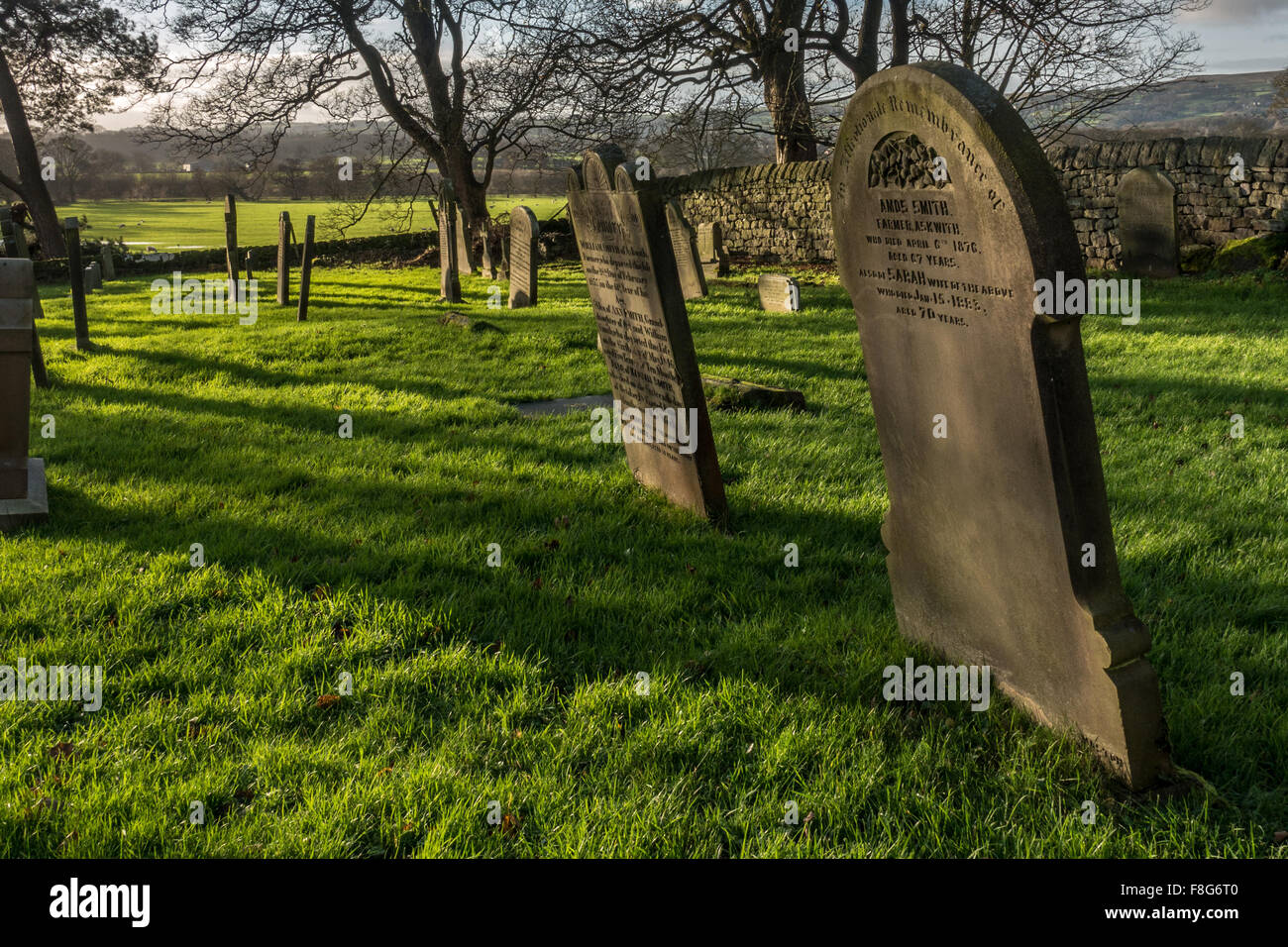 Graveyard telling a life story of early deaths Stock Photo - Alamy