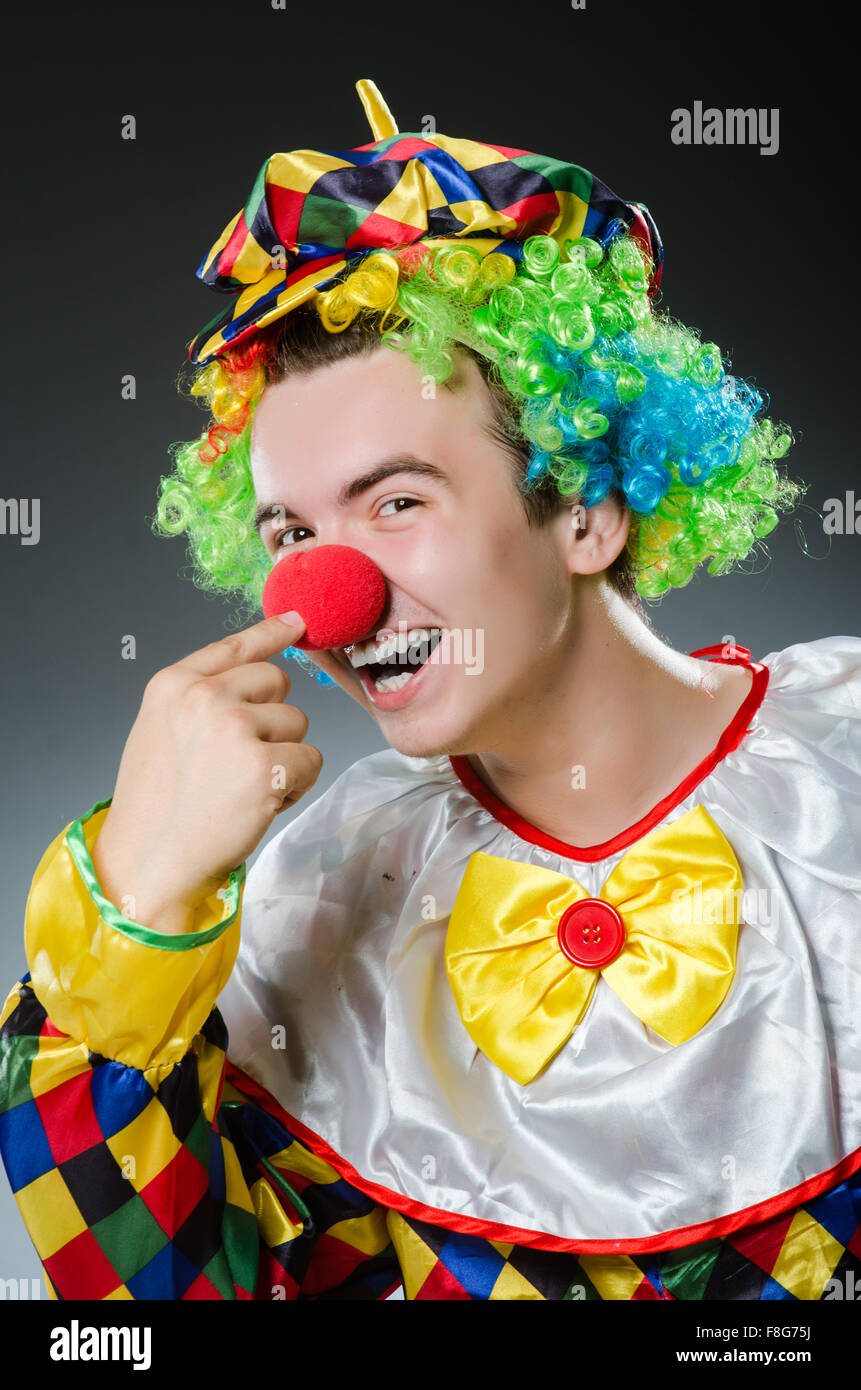 Funny clown in humor concept Stock Photo - Alamy
