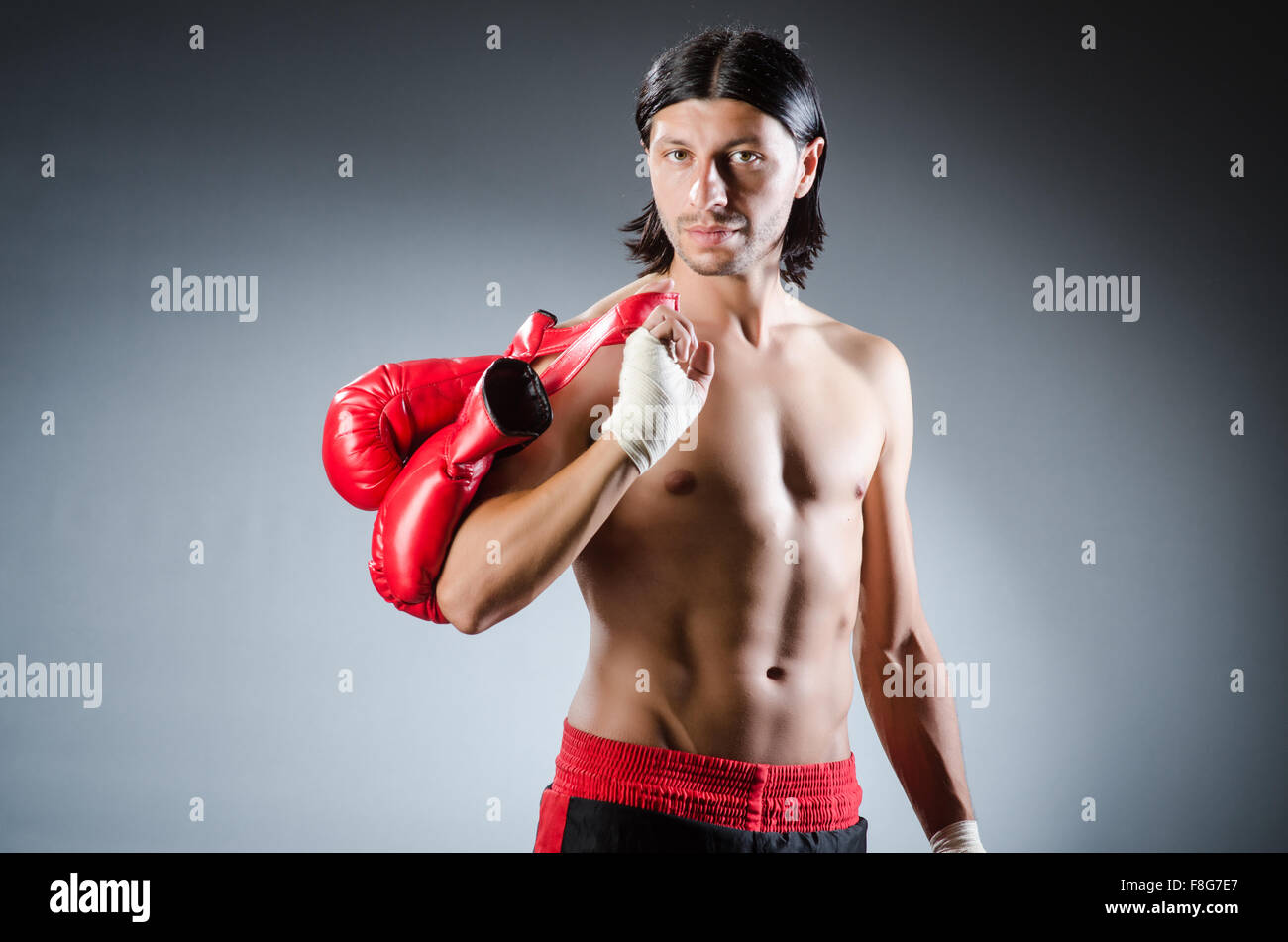 Ripped martial arts expert at training Stock Photo - Alamy